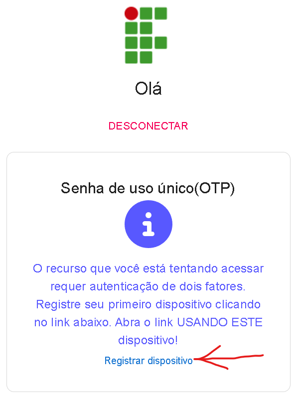 Guia para autenticação de dois fatores (2FA): credencial (usuário e ...