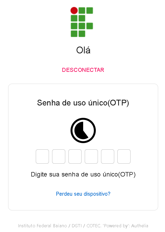 Guia para autenticação de dois fatores (2FA): credencial (usuário e ...